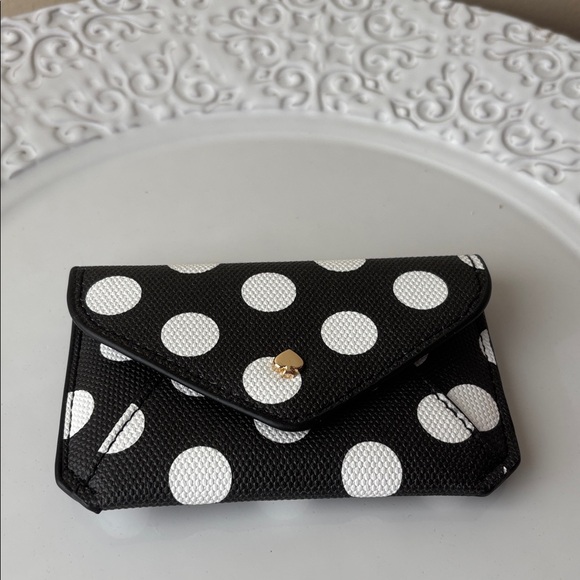 kate spade | Bags | Kate Spade Nwot Black And White Polka Dot Womens ...